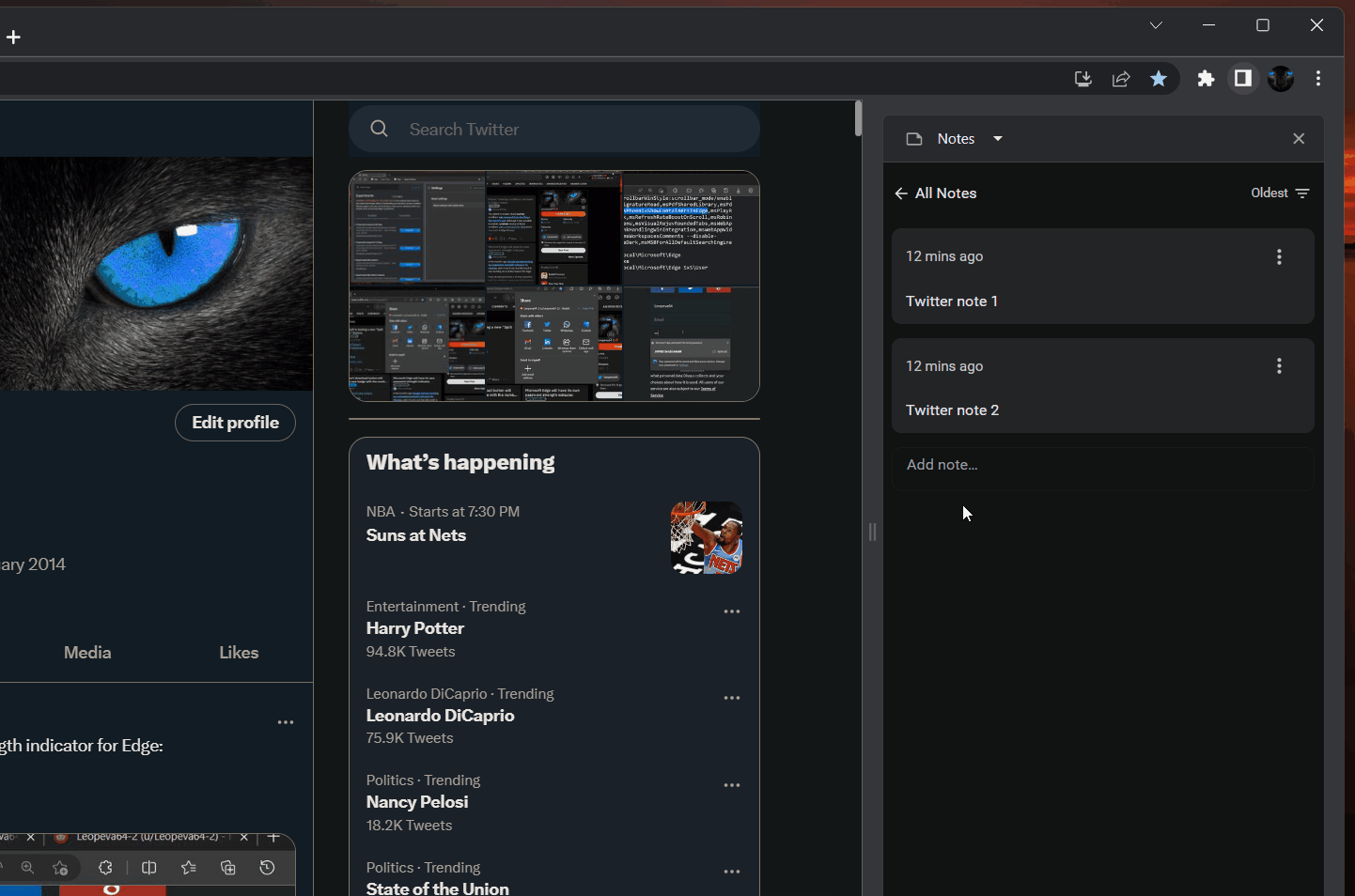Work on Chrome's "Notes" feature continues. : r/chrome