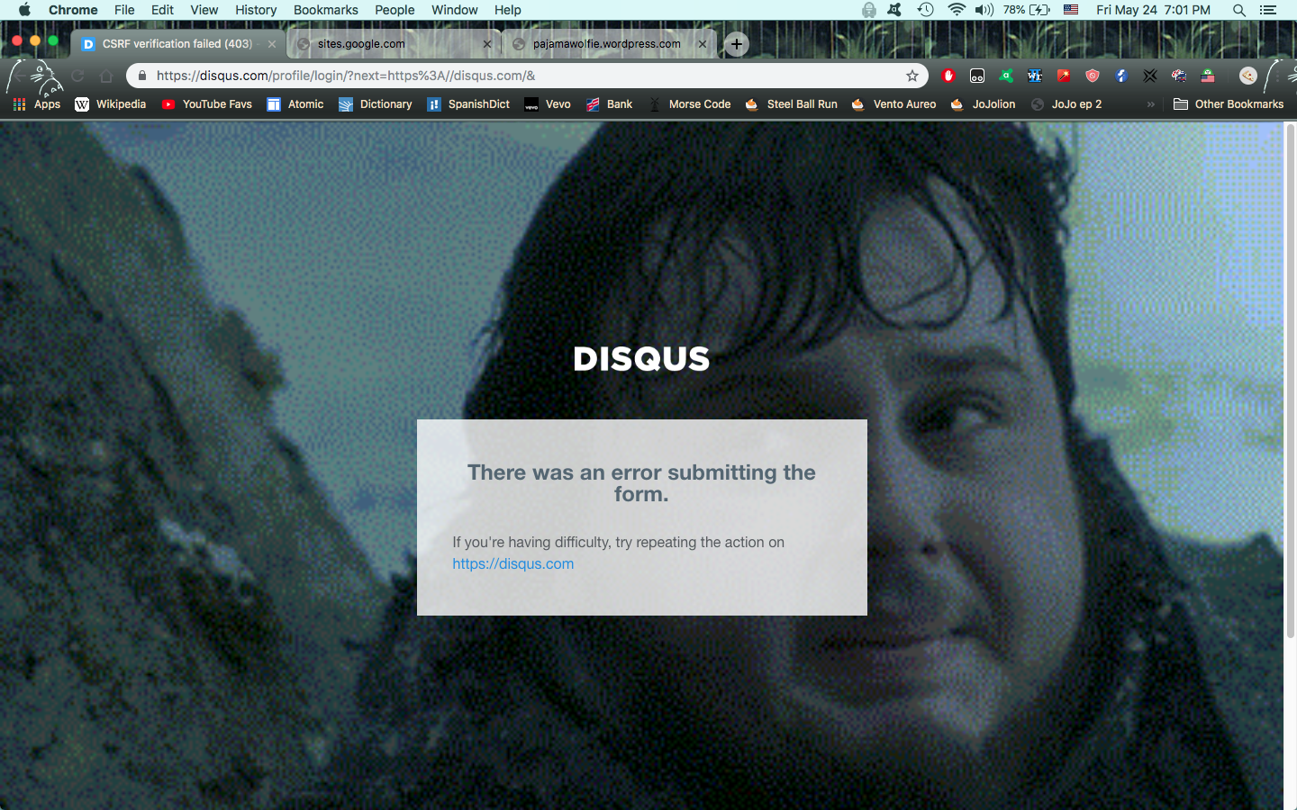 Disqus - Bug Reports & Feedback: Disqus won't log in on my Google Chrome