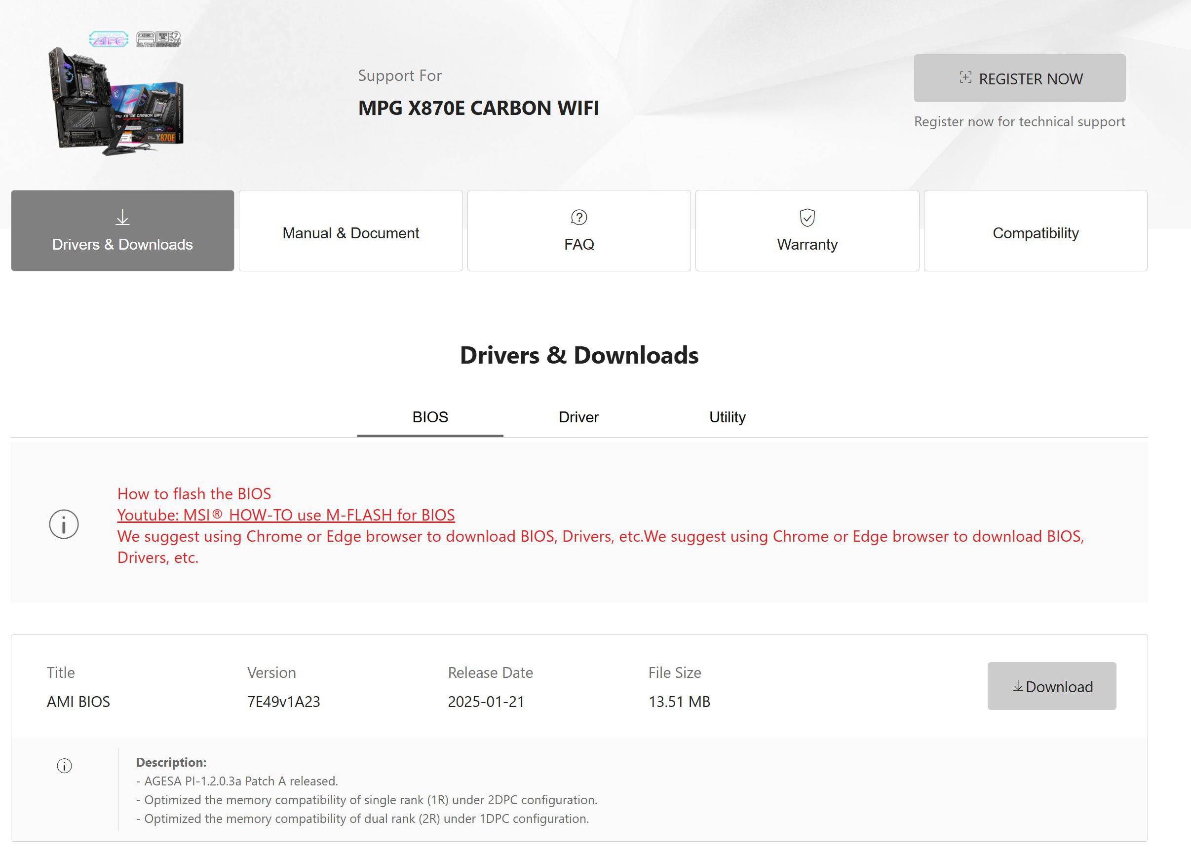 Discussion: MSI Releases AGESA BIOS 1.2.0.3a Patch A, Optimizing ...