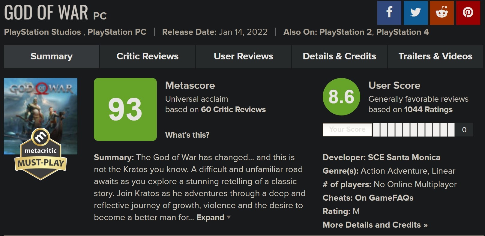 Discussion: God of War Ragnarok Reportedly “Huge,” Internal Buzz is Similar to the 2018 Game