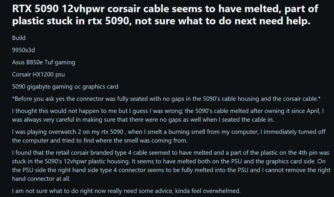 Discussion: NVIDIA’s RTX 5090 Power Adapter Melts Onto the GPU and ...