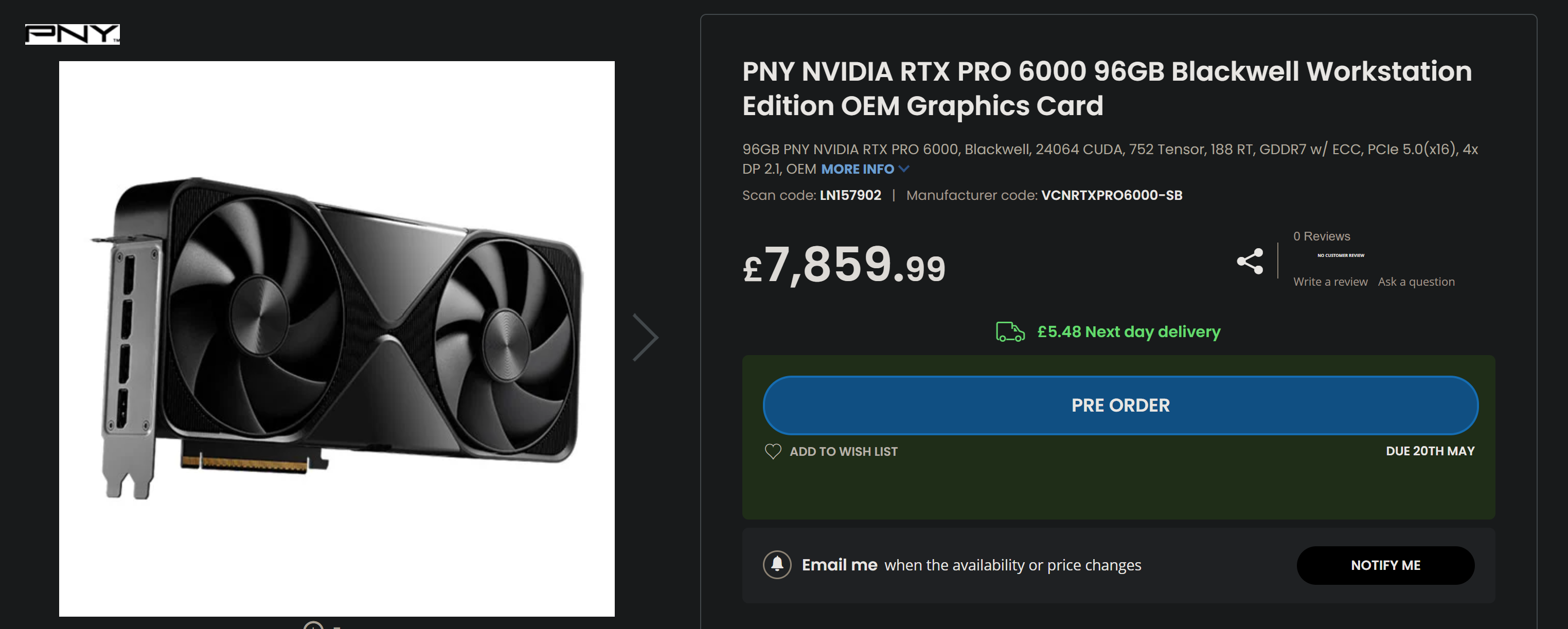 Discussion: NVIDIA RTX PRO 6000 Appears On Multiple Retailers: This ...