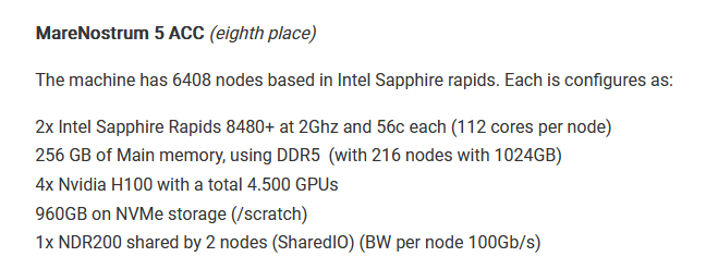 Supercomputer MareNostrum 5 nuovo gioiello europeo per l'AI: 314 PetaFLOPS!