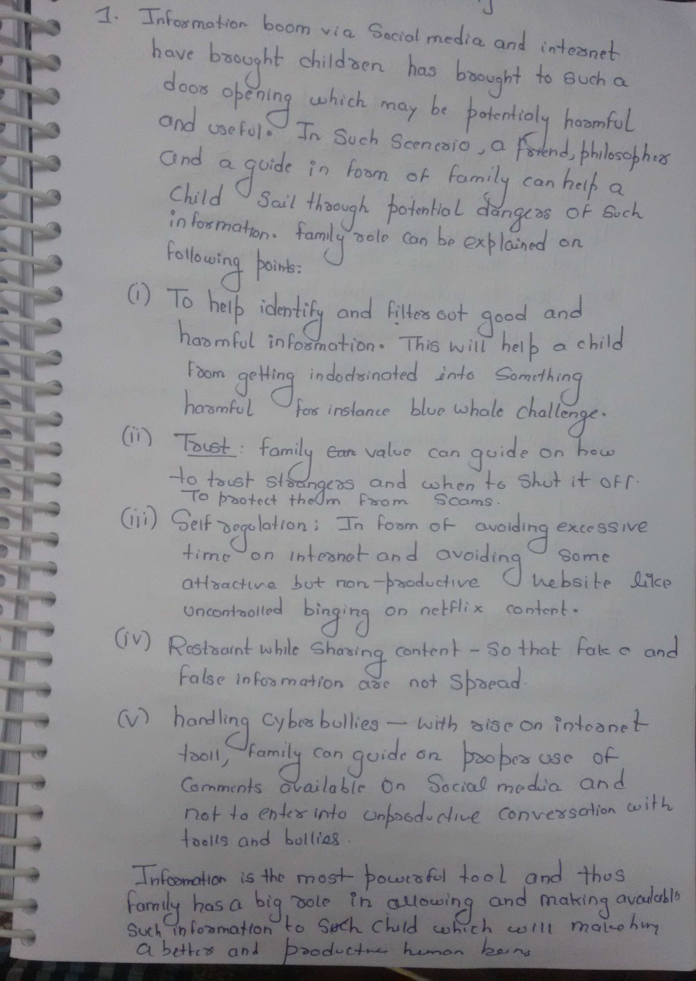1. In the age of social media and information explosion, what role can ...