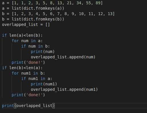 05 List Overlap Solutions