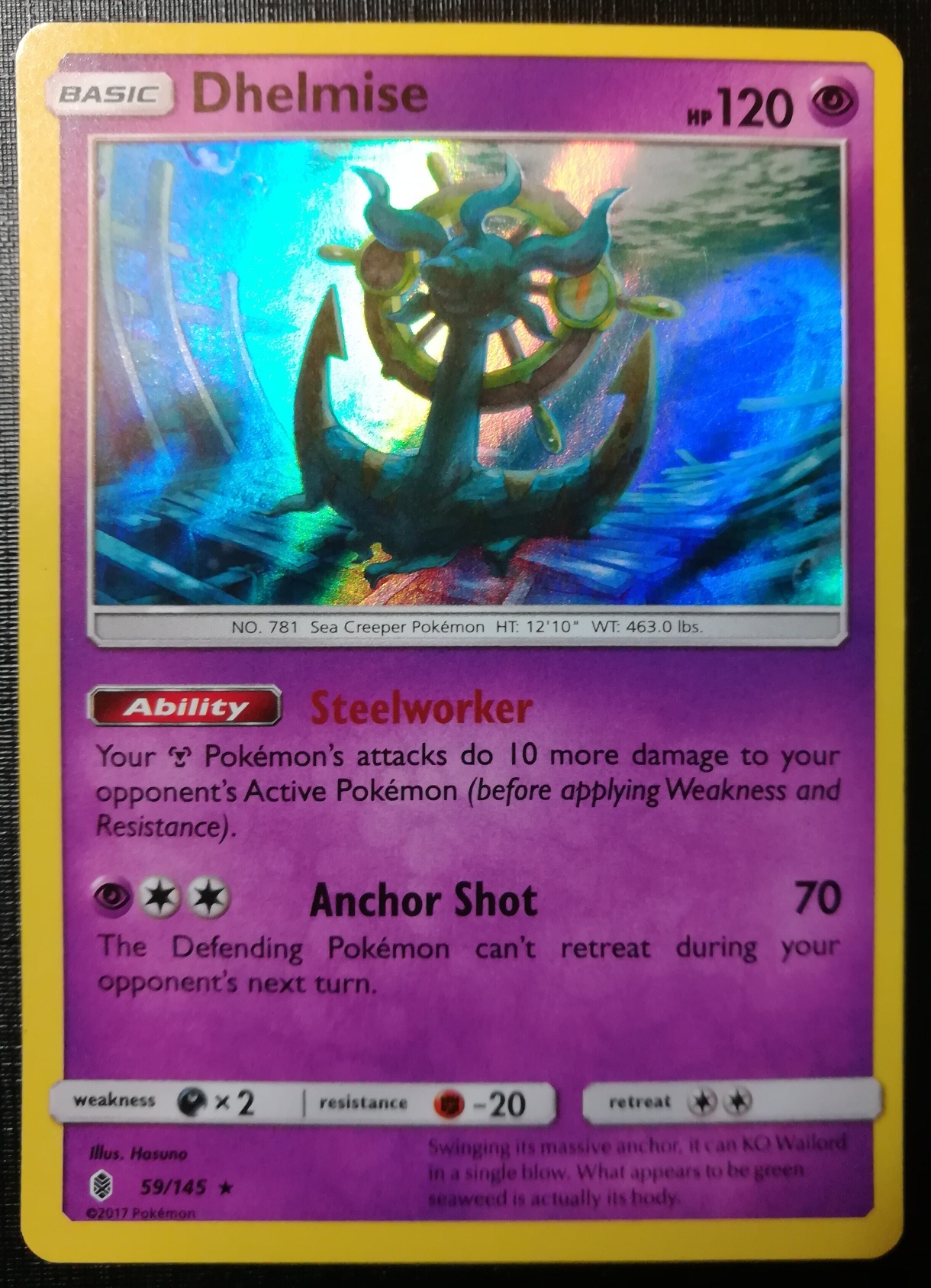 Dhelmise - Guardians Rising #59 Pokemon Card