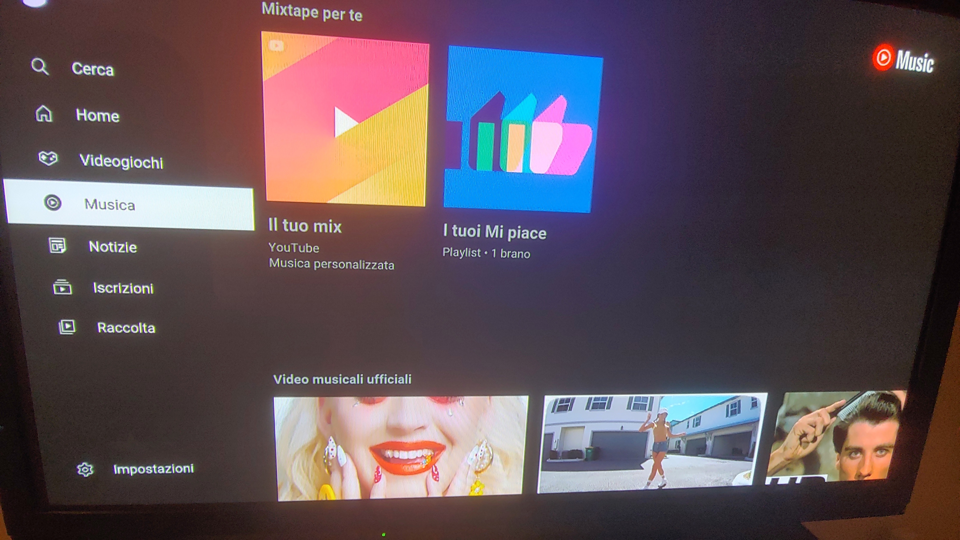 YouTube Music, prima apparizione su Android TV con tante lacune