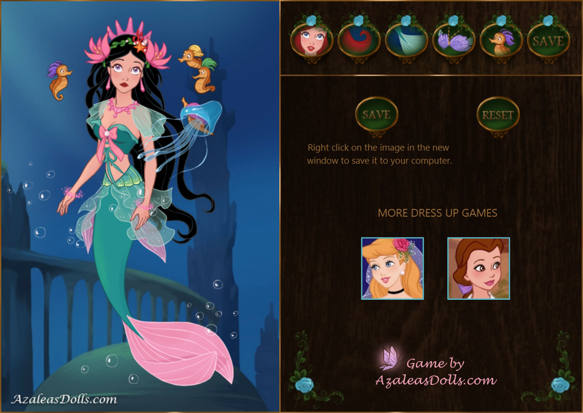 Mermaid Princess Dress Up Game