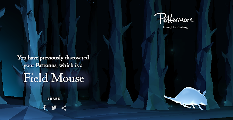 A Complete List of Pottermore Patronuses - So Far - MuggleNet