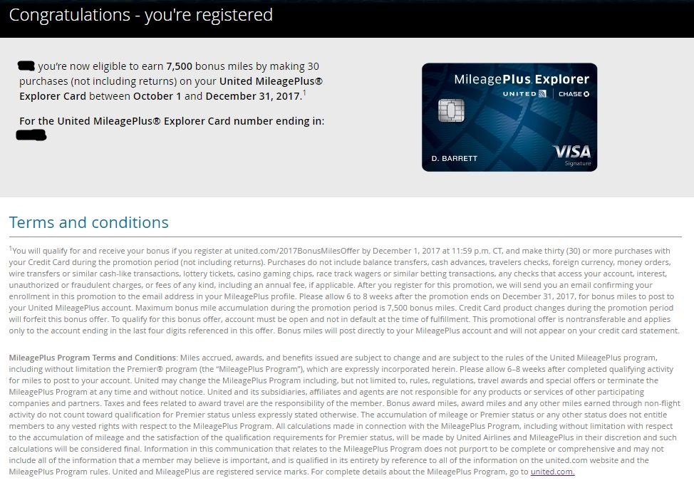 Chase UA Explorer 信用卡【2017.12 更新: 50k+5k Public Offer 或者 50k+5k+$100 Targeted Offer】 - 美国信用卡指南