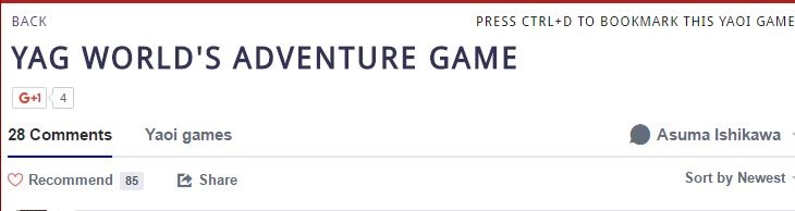Disqus - Yag World's Adventure Game