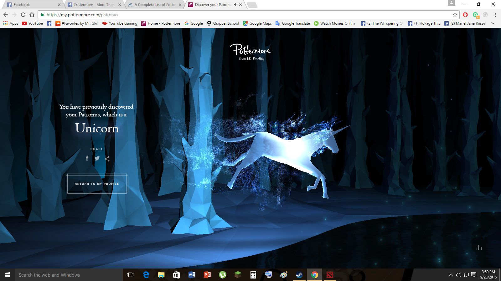 A Complete List of Pottermore Patronuses - So Far - MuggleNet