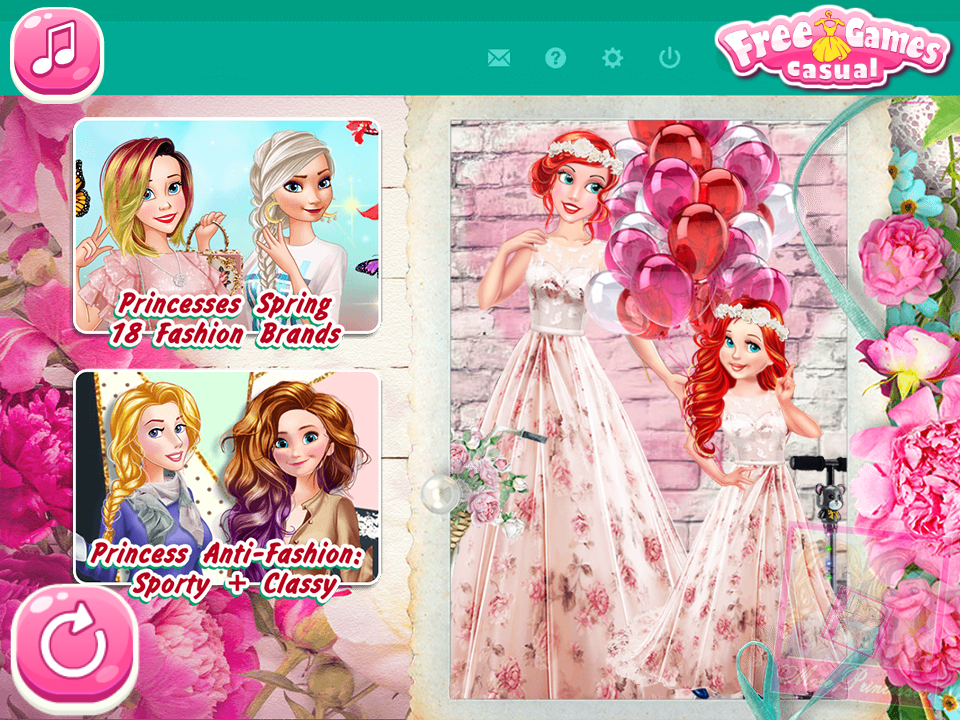 Princess Mom and Daughter Cute Family Look Game