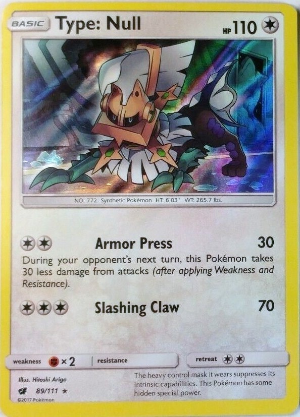 Type: Null - Crimson Invasion #89 Pokemon Card