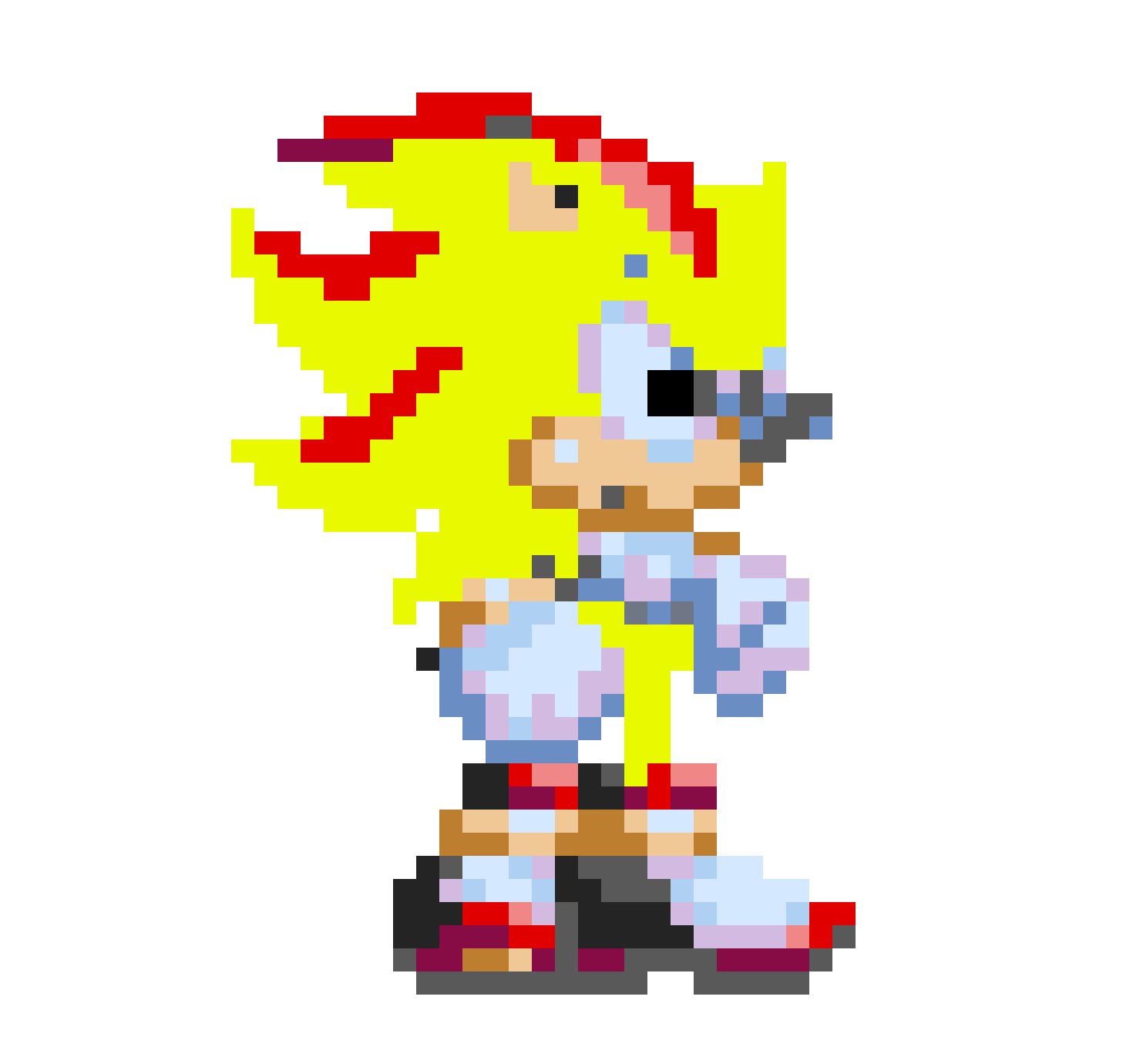 shadow the hedgehog | Pixel Art Maker