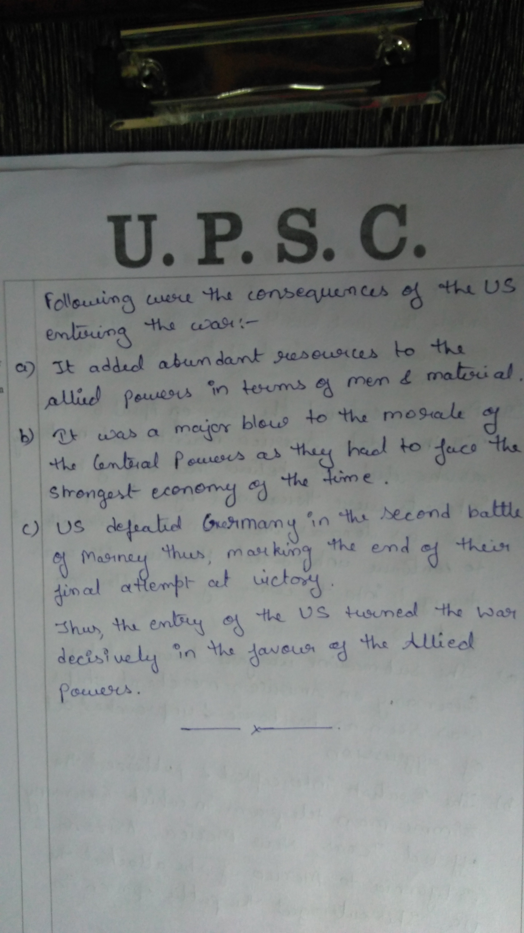 1. What factors prompted the United States to enter the the first World ...