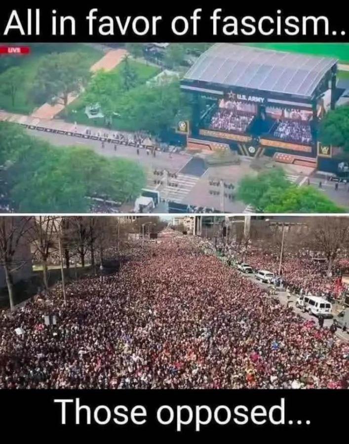 Opinion - TRUMP US MILITARY PARADE vs. NO KINGS DAY: SAT JUNE 14th ...