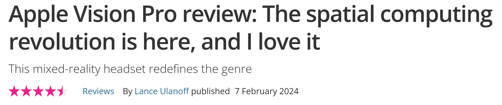 VisionOS 2: niente beta pubblica per il visore AR/VR di Apple