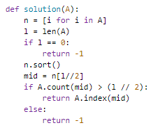 Codility 'Dominator' Solution – Martin Kysel – Coding Challenges and More