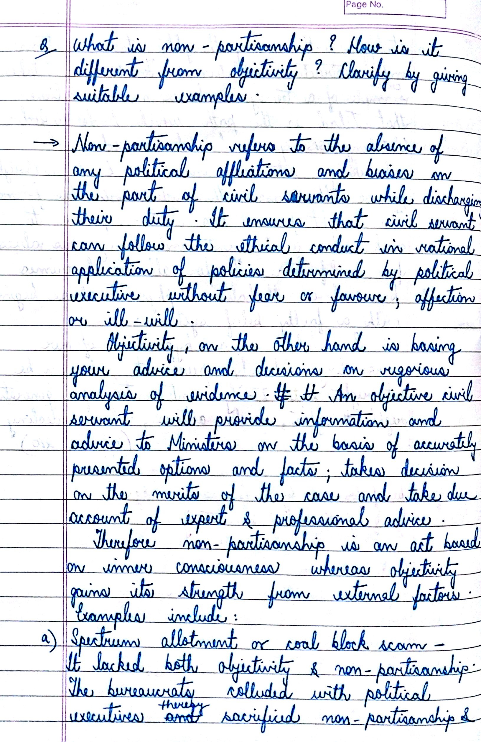 1. What is non- partisanship? How is it different from objectivity ...
