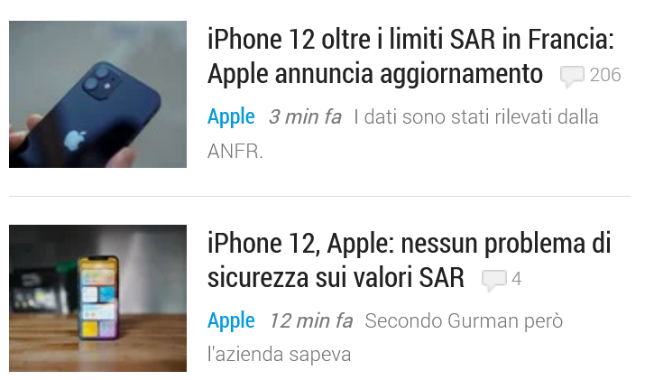 iPhone 12, Apple: nessun problema di sicurezza sui valori SAR