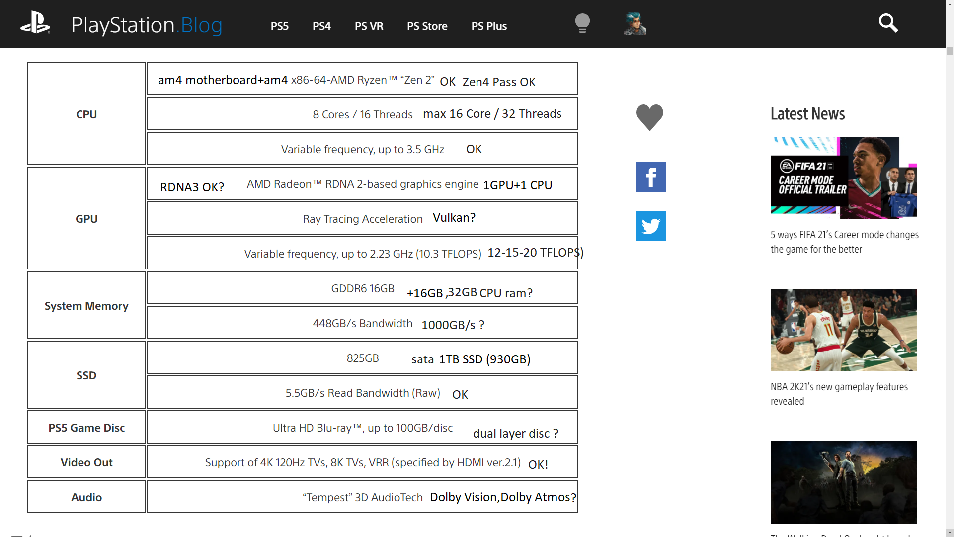 Discussion: PS5 Specs Unveiled: 8x Zen 2 CPU at 3.5GHz, RDNA 2 GPU Up ...