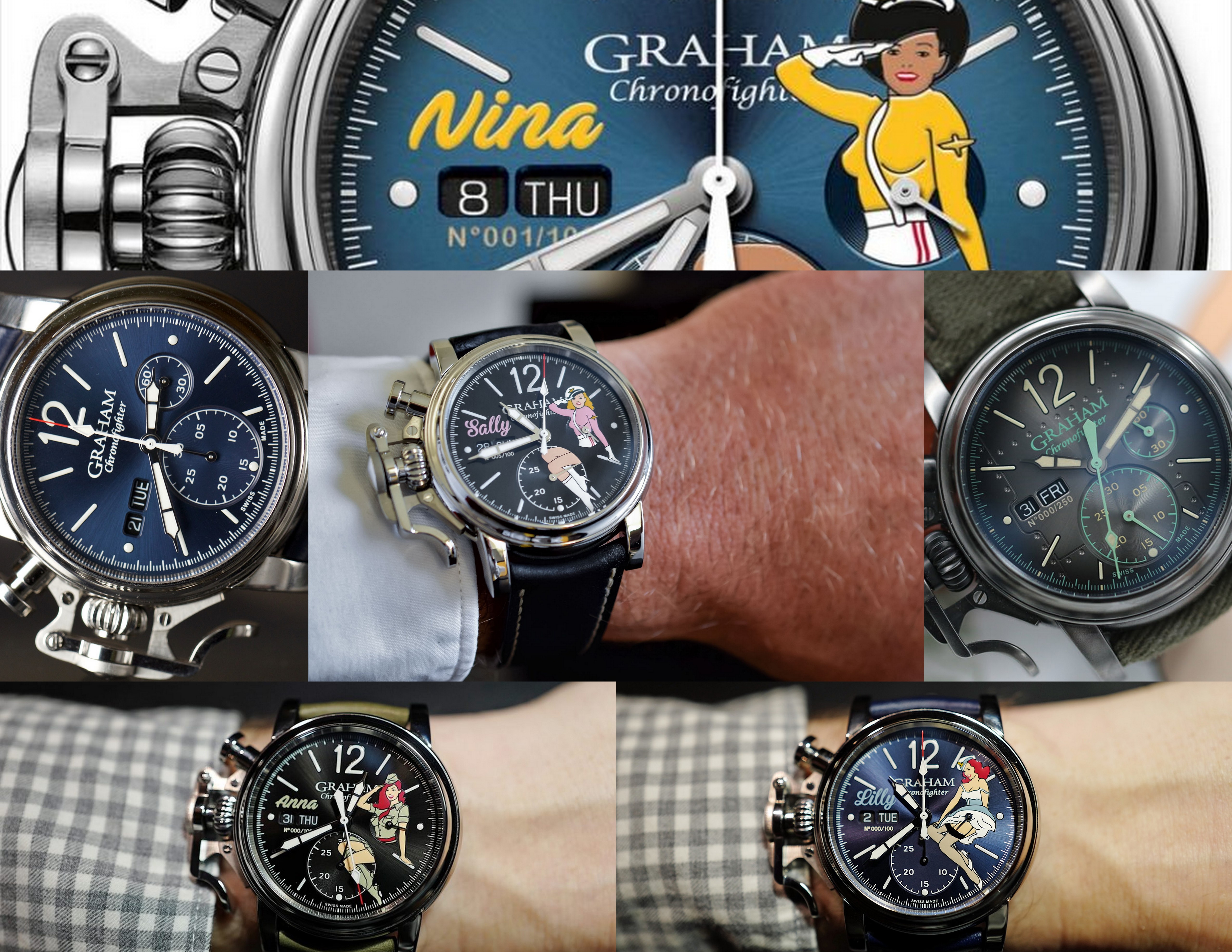 Graham Chronofighter Vintage Aircraft Watch Review | aBlogtoWatch