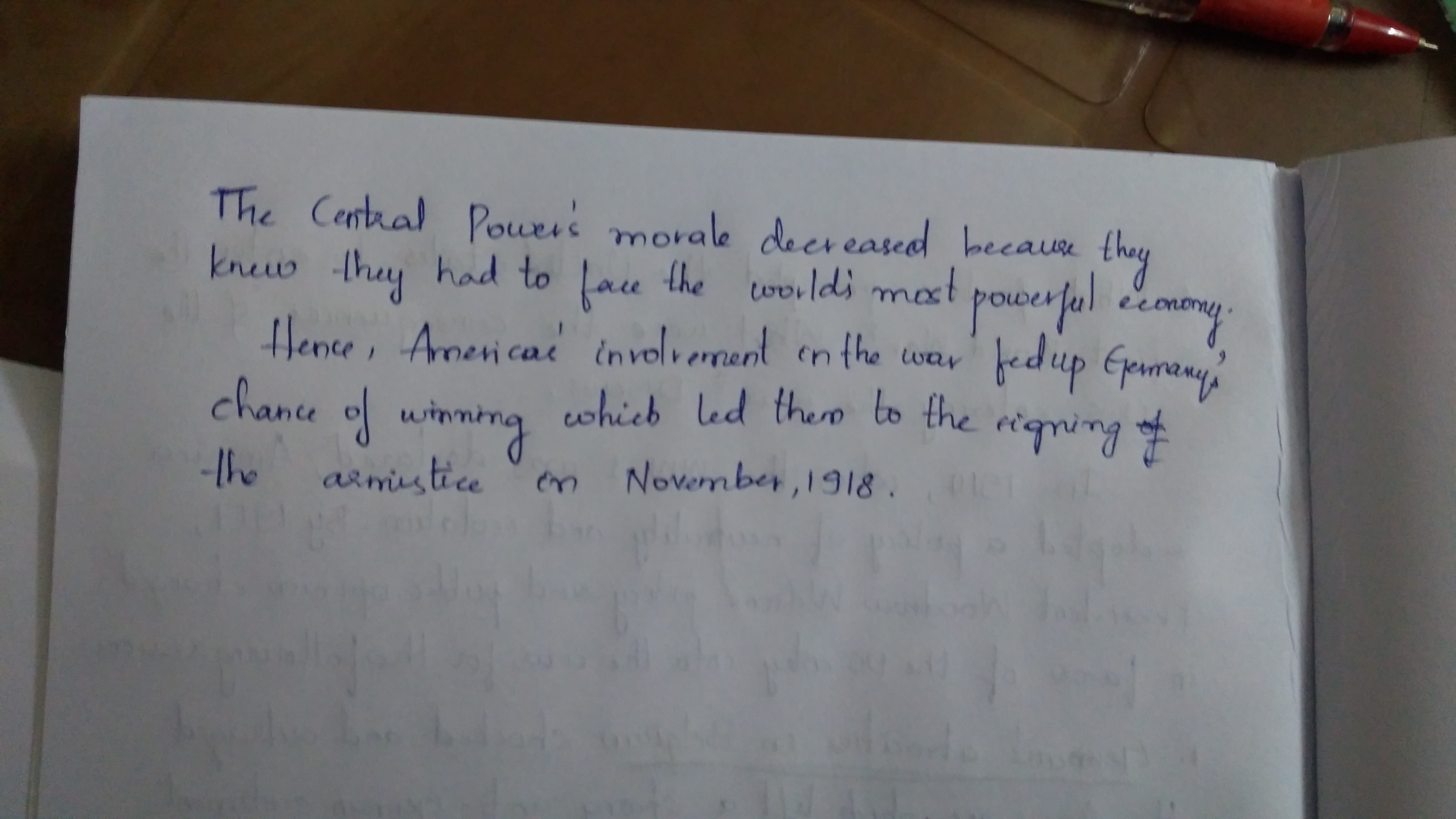 1. What factors prompted the United States to enter the the first World ...