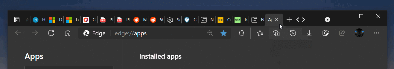 If the horizontal tab strip was scrollable, how wide should the tabs be ...