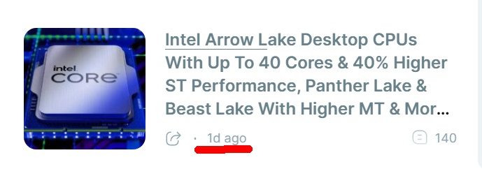Discussion: Intel Arrow Lake Desktop CPUs With Up To 40 Cores & 40% ...
