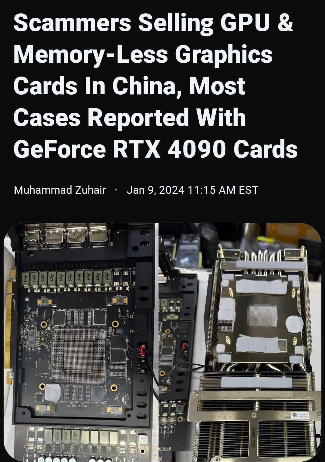Chinese Sellers Profiting From NVIDIA GeForce RTX 4090 GPUs By ...