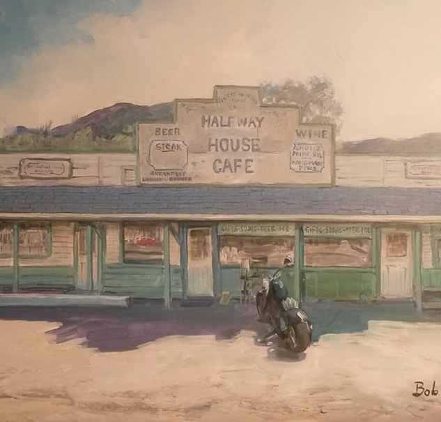 SCVHistory.com | Mint Canyon | Halfway House Cafe in Geico Motorcycle ...