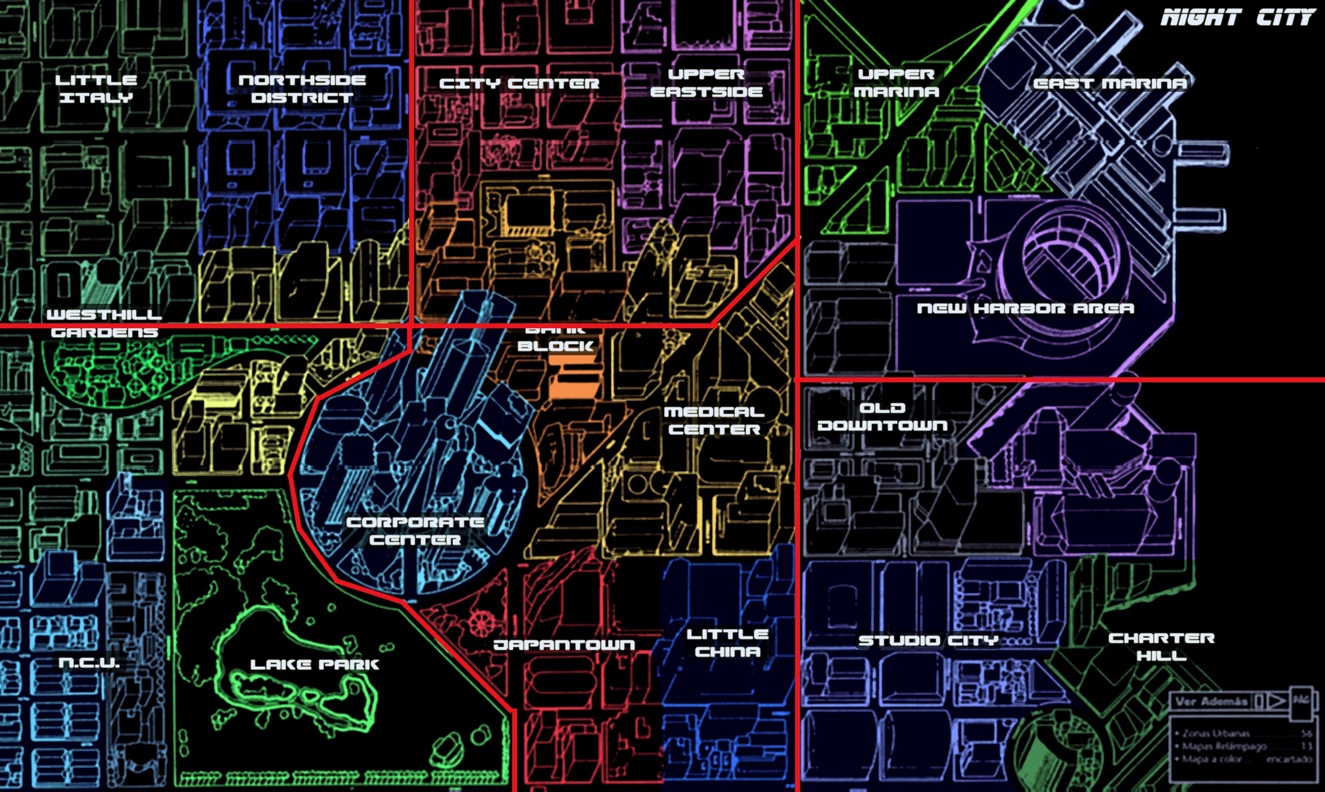 Cyberpunk 2077 Full Map, Postcards From Physical Release Leaked