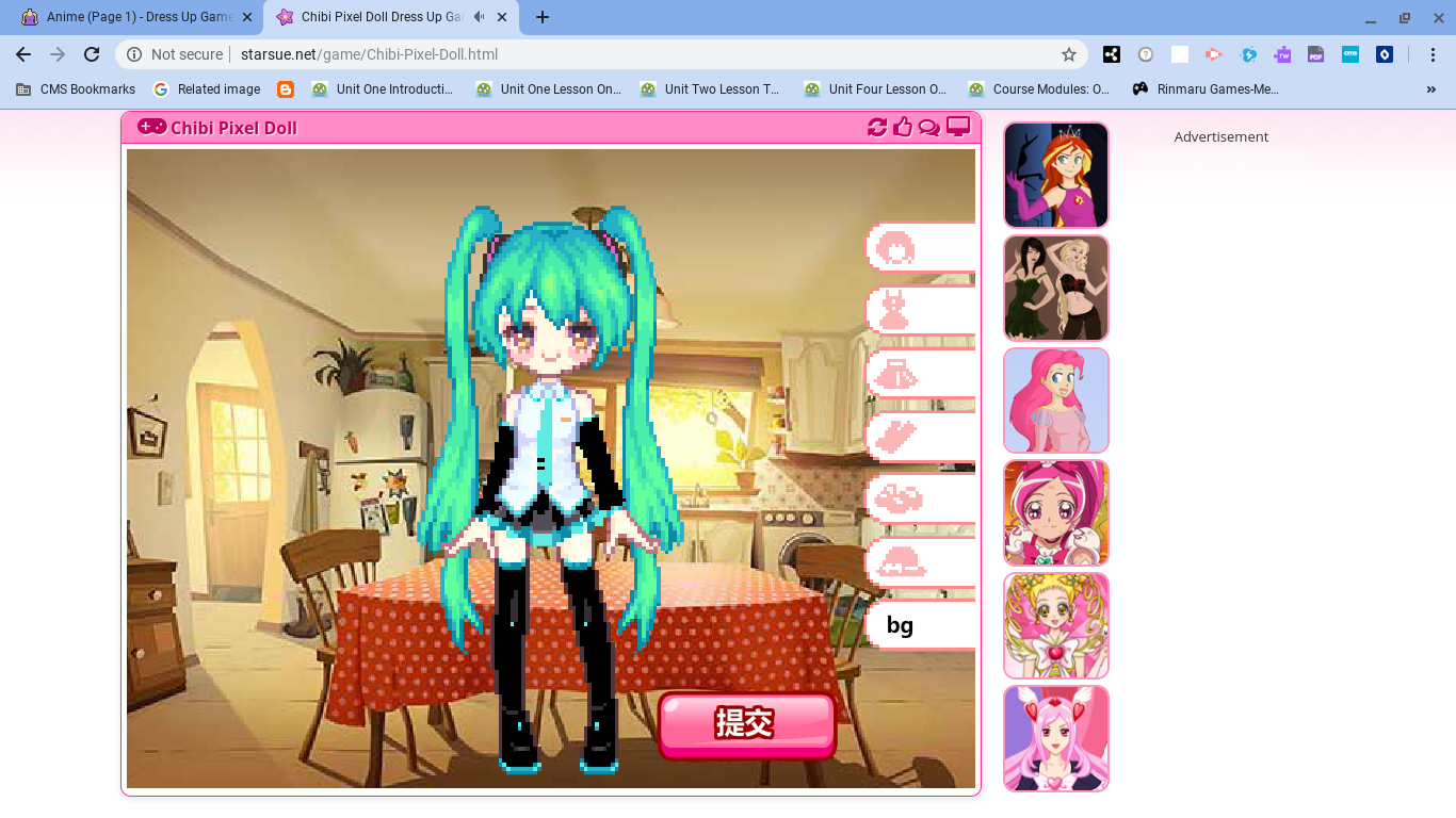 Chibi Pixel Doll Dress Up Game