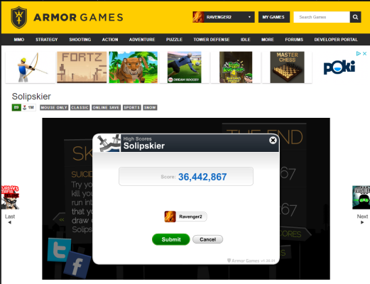 Solipskier - Play on Armor Games