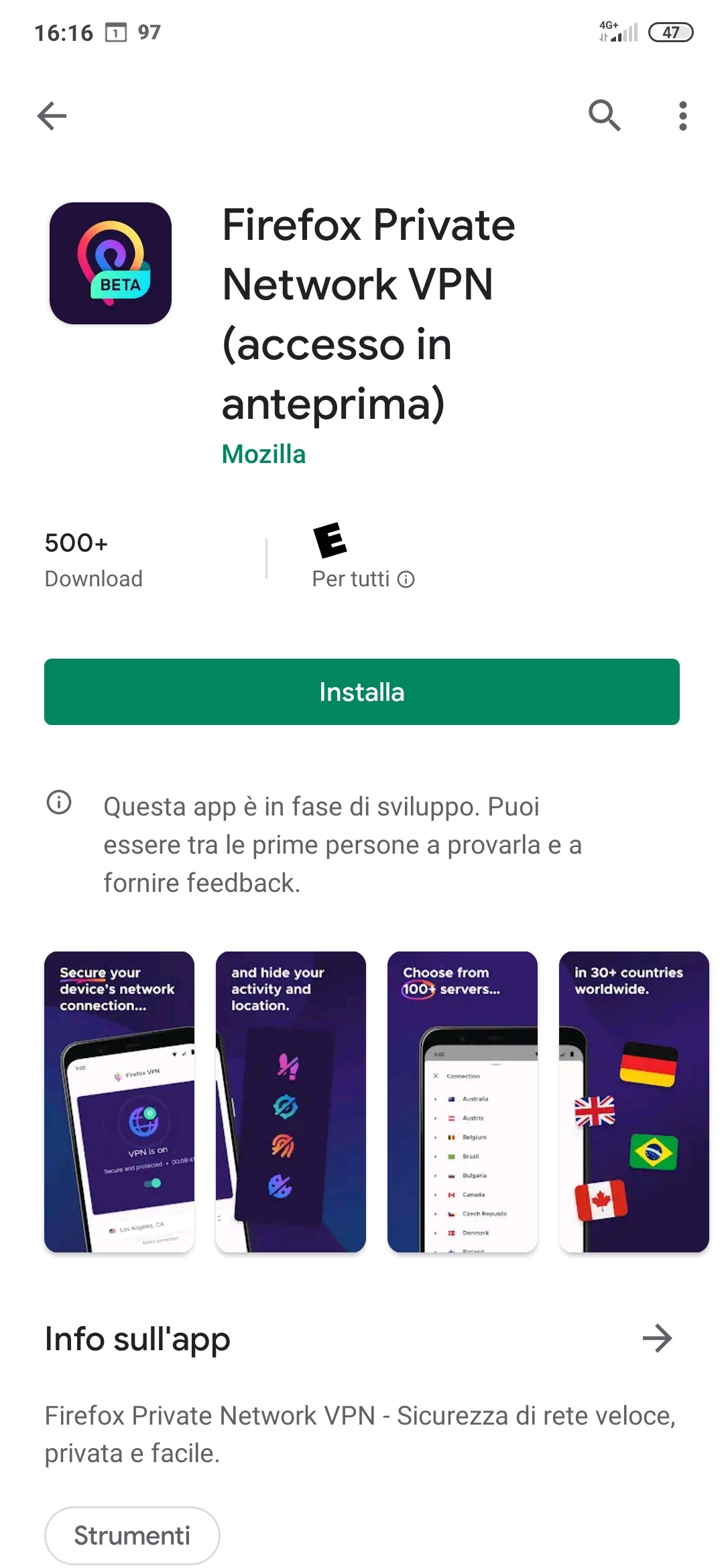 Mozilla Firefox Private Network: la VPN arriva su Android, ma per ora è in Beta privata solo USA