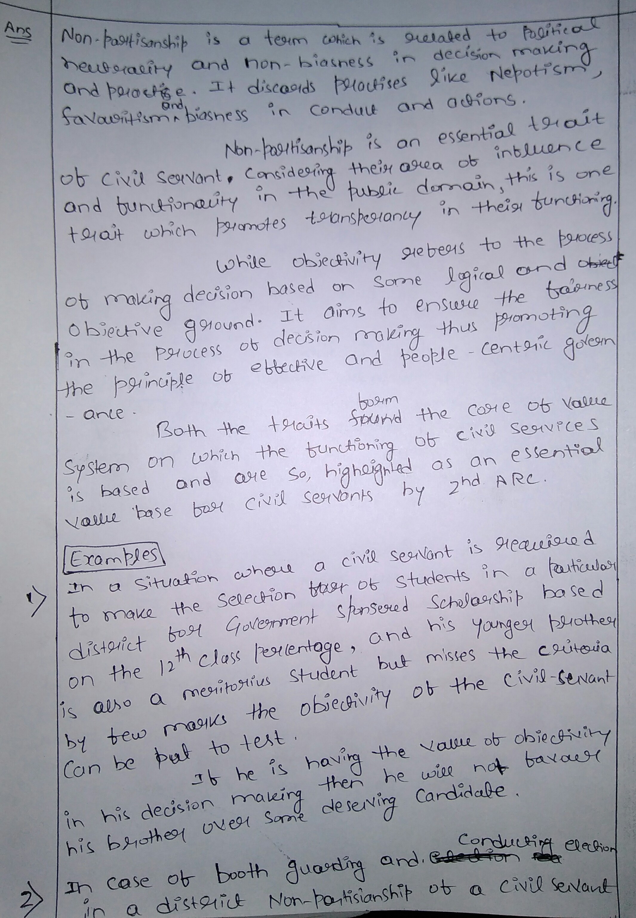 1. What is non- partisanship? How is it different from objectivity ...