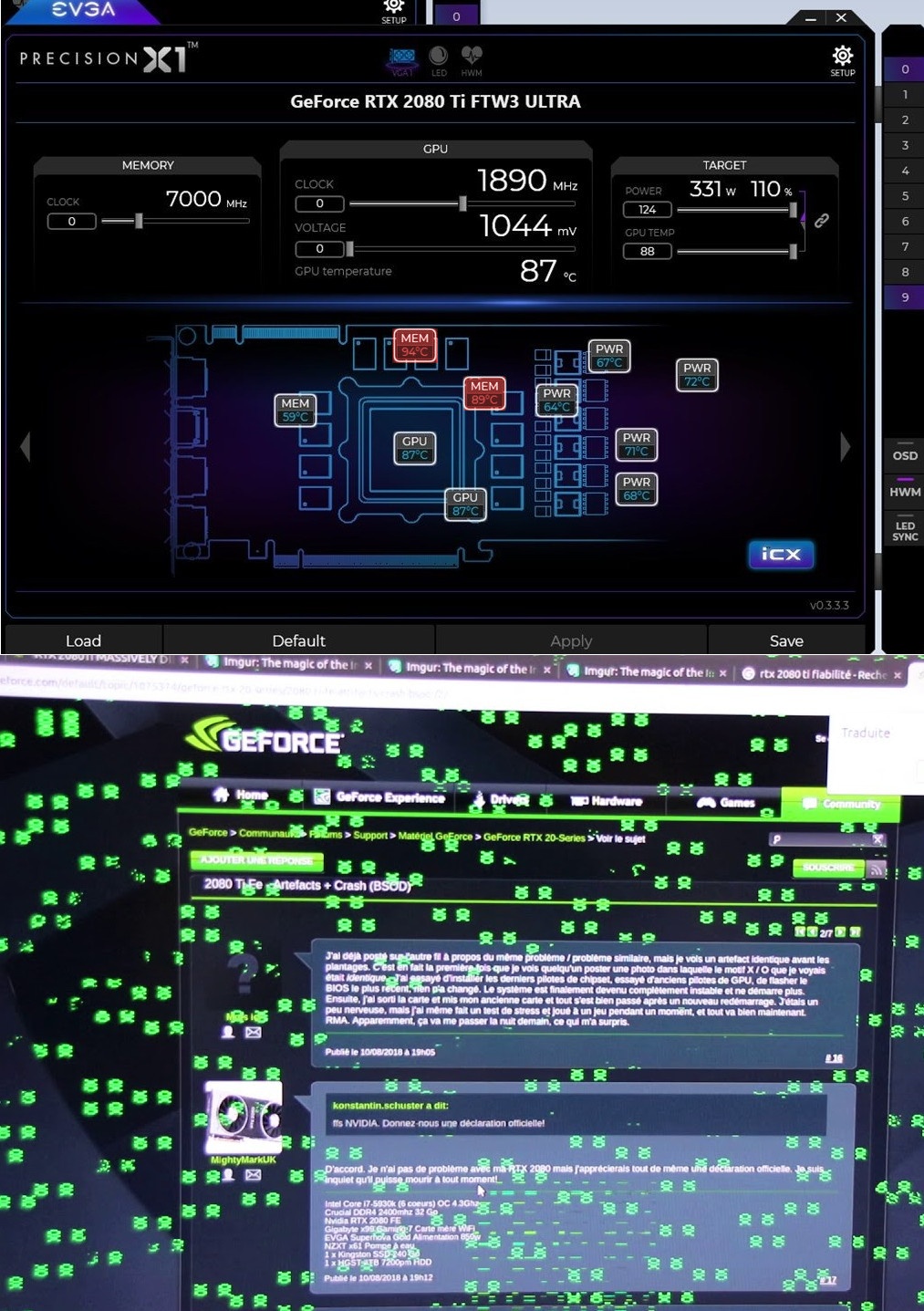 2080Ti reaches 87°C while playing Space Invaders : r/AyyMD