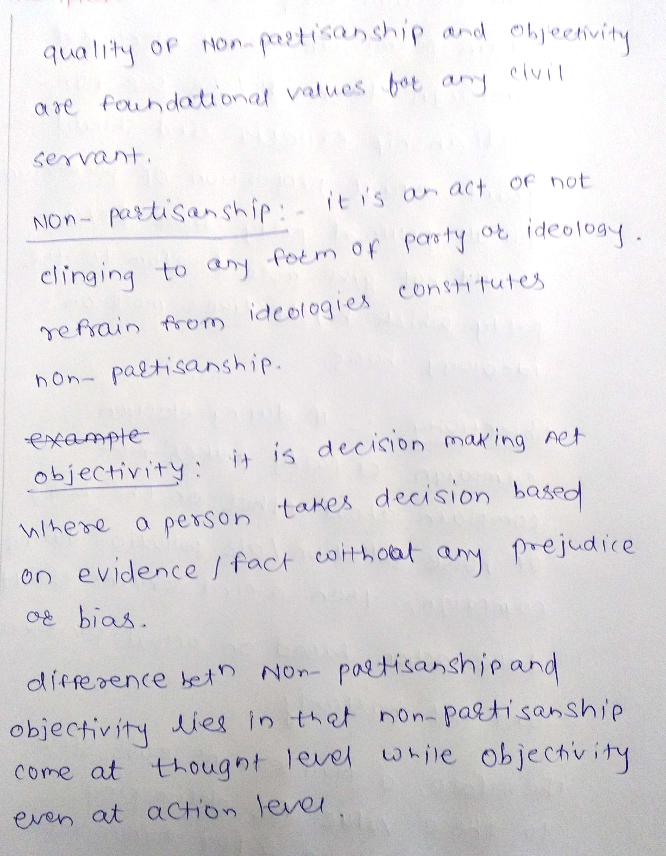 1. What is non- partisanship? How is it different from objectivity ...