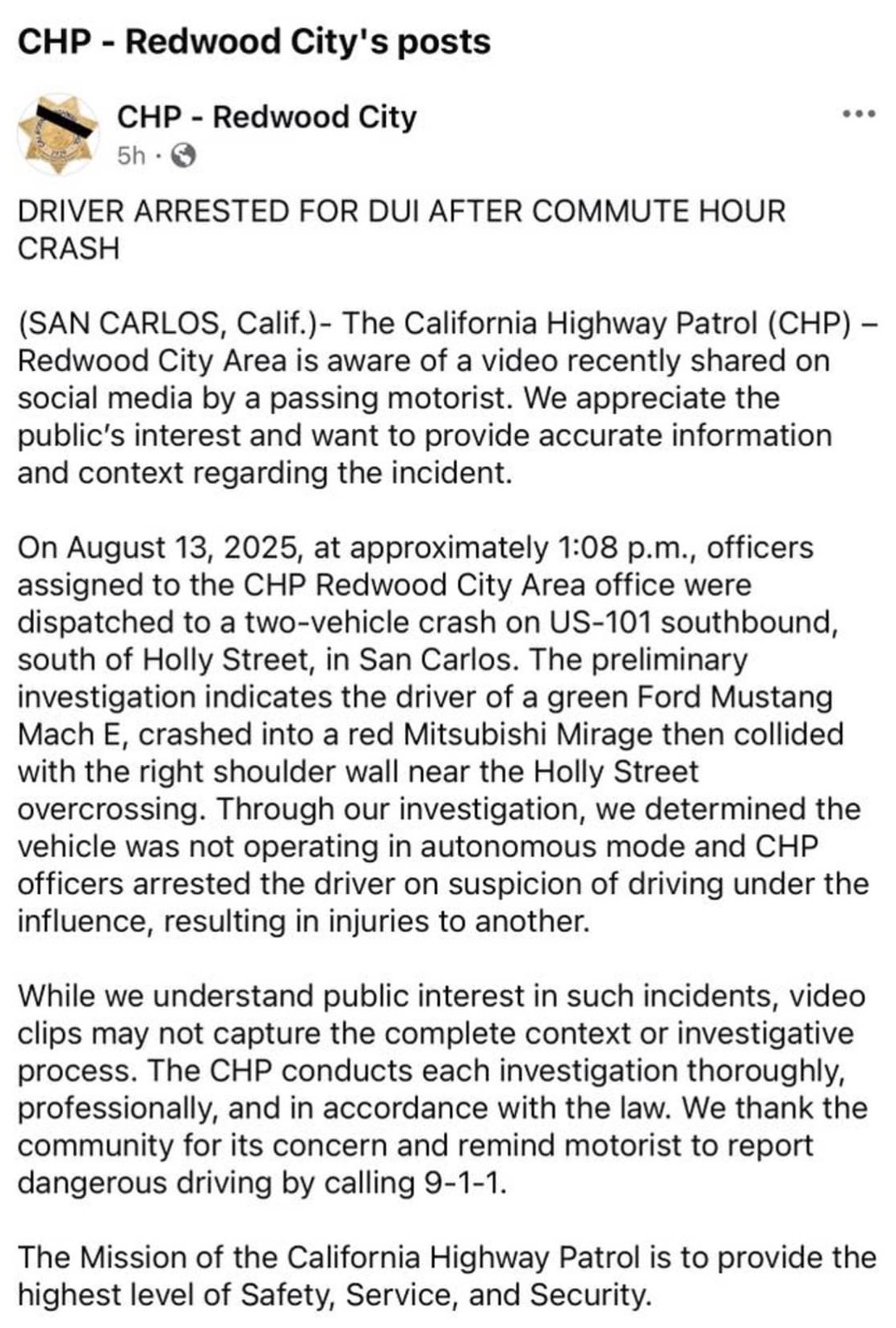 Runaway Mach E Crash unable to stop vehicle, no manual emergency brakes ...