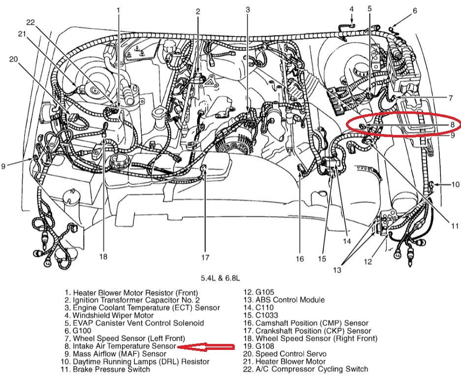 Code P0113 Ford Intake Air Temperature Sensor 1 Circuit High Input ...