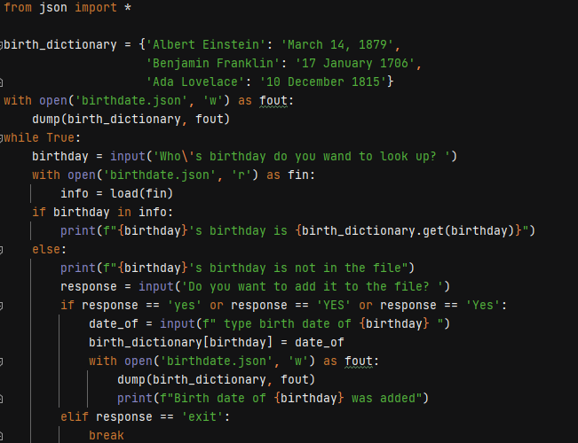 34 Birthday Json Solutions