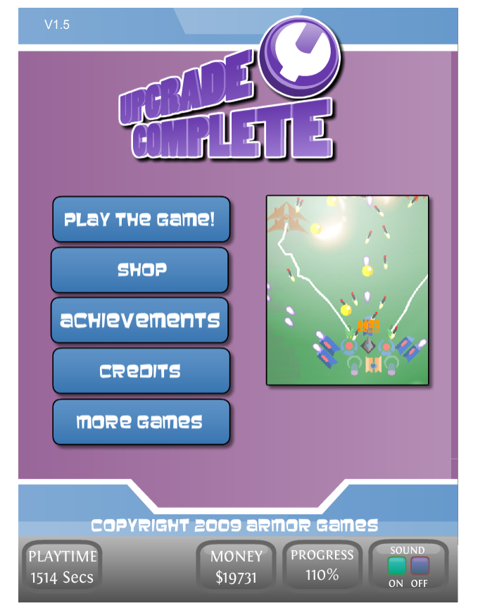 Upgrade Complete - Play on Armor Games