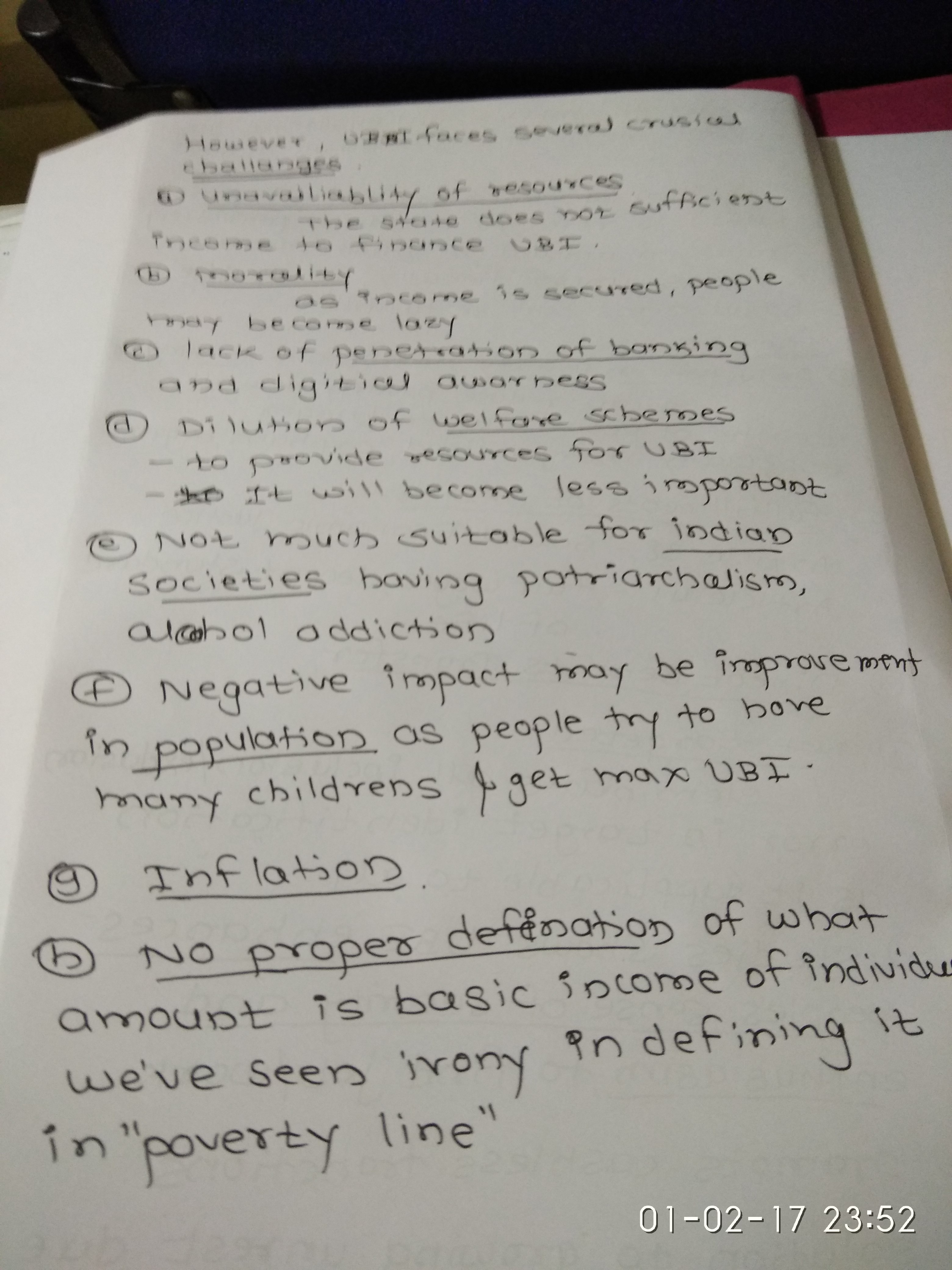 4. Discuss the merits and challenges associated with ‘Universal Basic ...