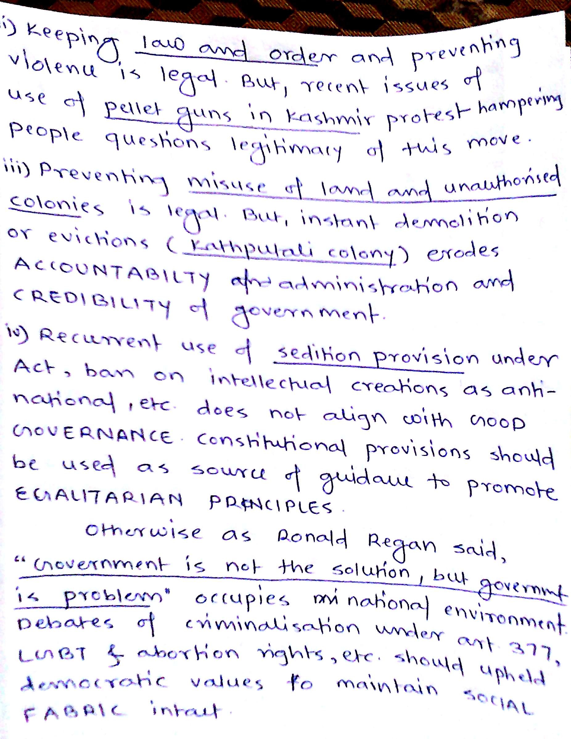 3. Administration is based on legality and legitimacy both ...