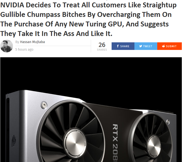 Discussion: NVIDIA GeForce RTX 2080 Ti GPU Is 6x Times Faster In Ray Tracing Performance and 10x ...