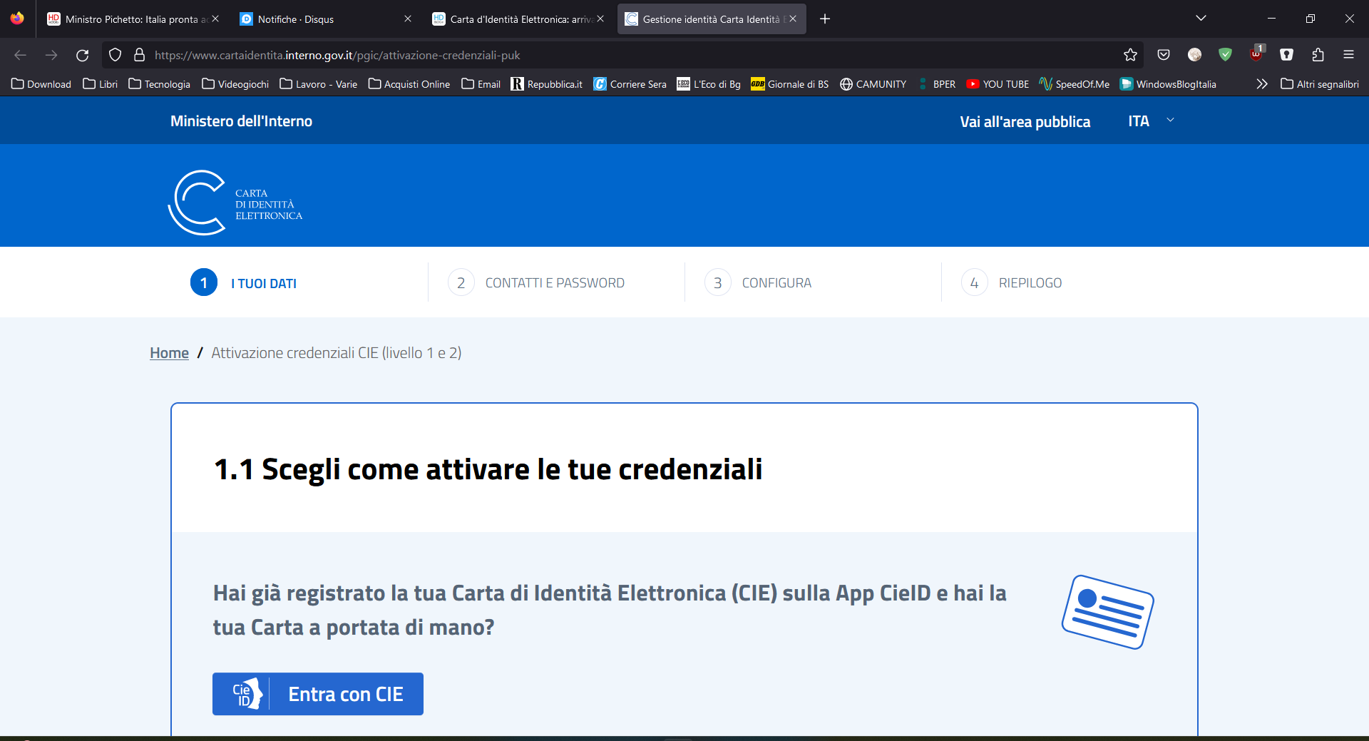 Carta d'Identità Elettronica: arrivano i nuovi livelli di accesso e il ...