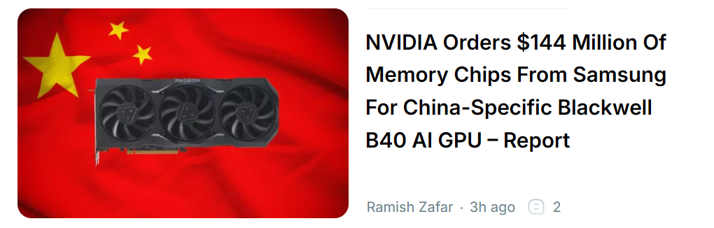 Discussion: NVIDIA Orders $144 Million Of Memory Chips From Samsung For ...