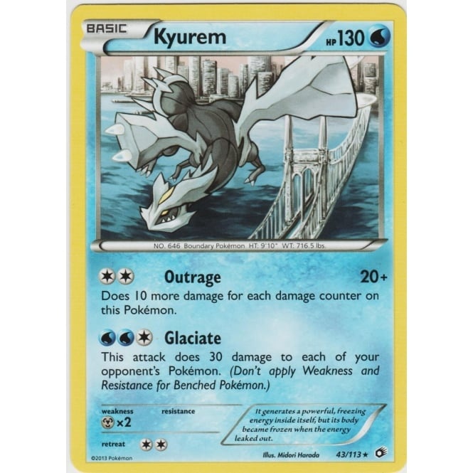 Kyurem - Legendary Treasures #43 Pokemon Card
