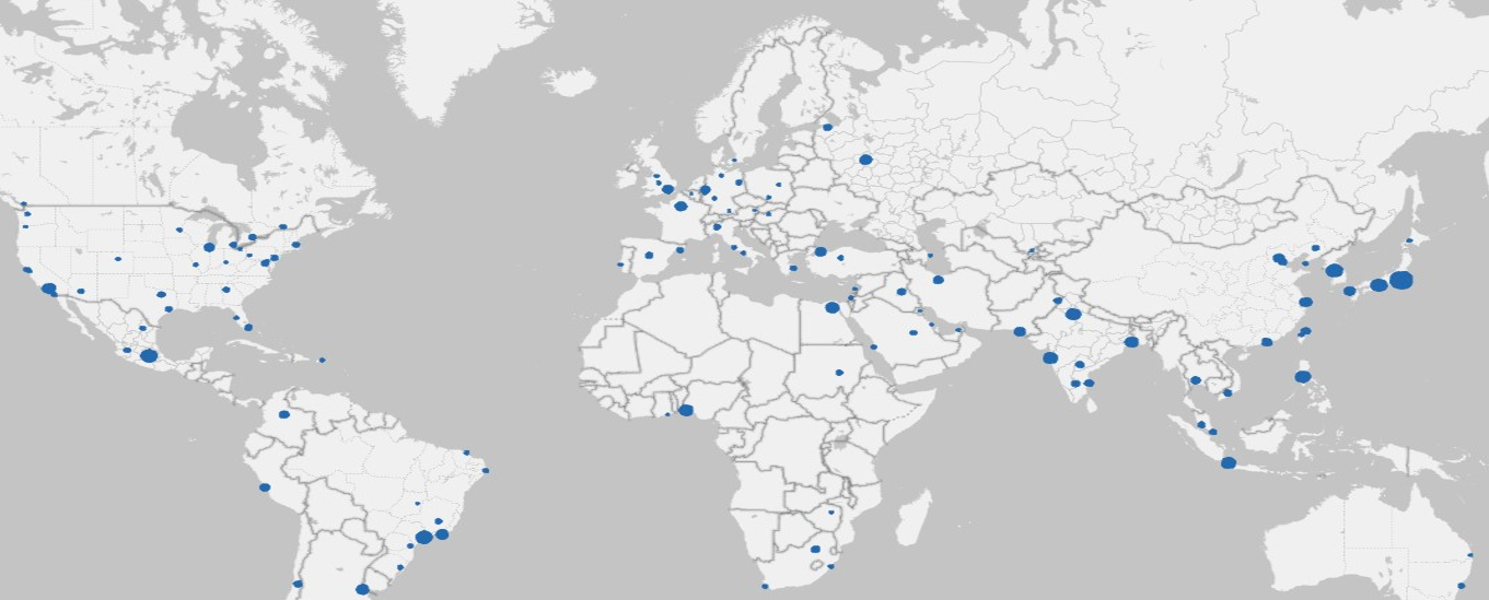 Create a Map Chart for Plotting Cities - Goodly